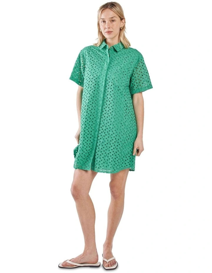 SASS Steva Shirt Dress - Green – Condamine Clothing