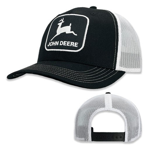 John Deere Retro Logo Cap Black/White – Condamine Clothing