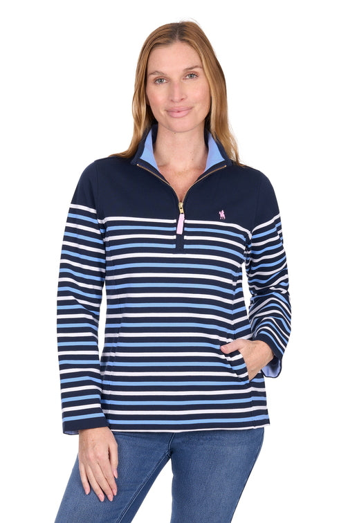 Thomas Cook Women’s Lexi 1/4 Zip Rugby | Country Rugby | Condamine Clothing