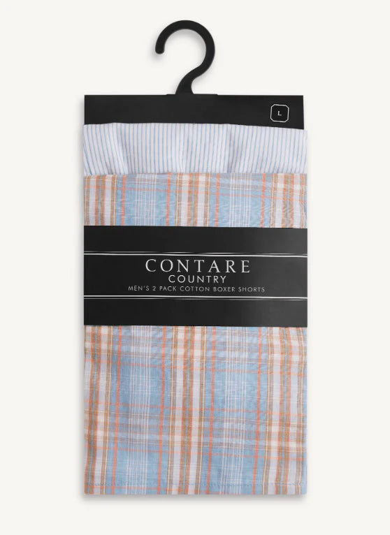 Contare Country Cotton 2P Mens Boxer Set – Condamine Clothing